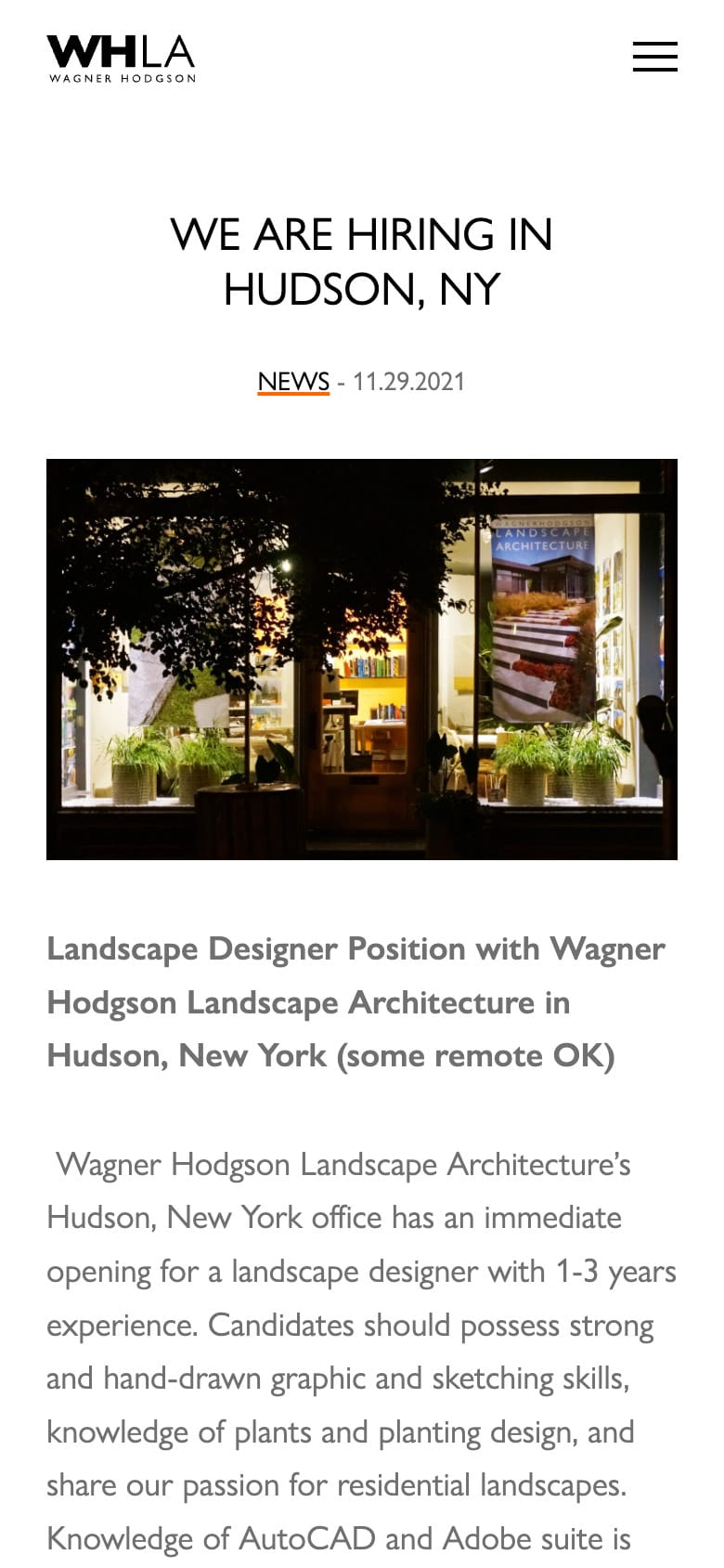 Wagner Hodgson Landscape Architects - Jake and Co